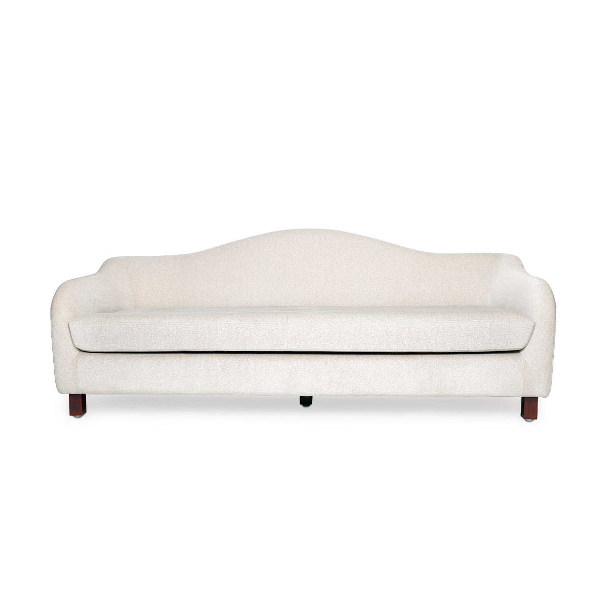 Buy Camelback Sofa with Sleek Design Beige Fabric Sofa - IAAH