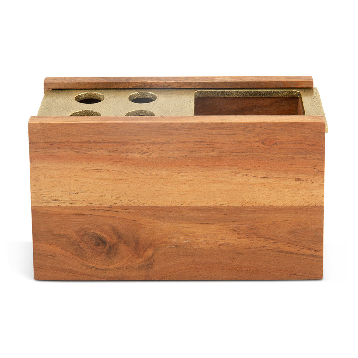 Chloe Wooden Toothbrush Holder with Natural Finish - IAAH