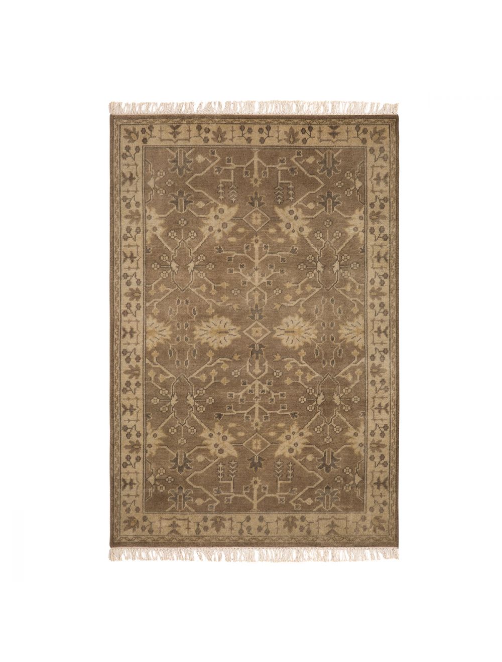 Synchrony Hand-Knotted Grey Wool Carpet | Rustic Elegance for Your Home