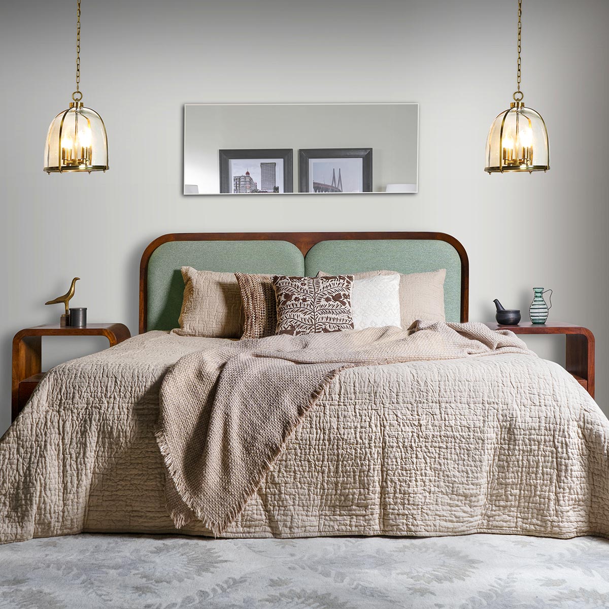 Buy Arc Back King Bed with Storage - IAAH