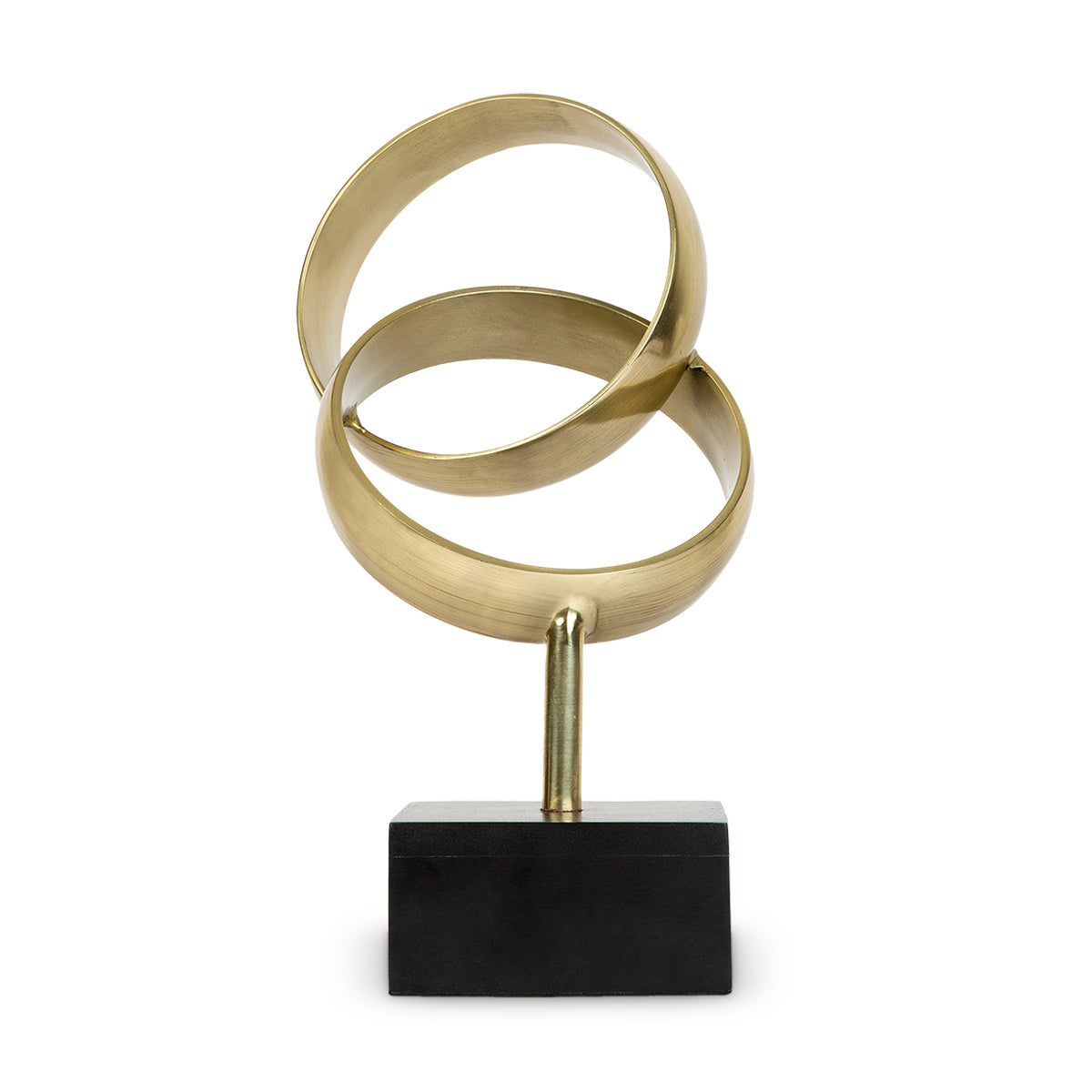 "Ringet Decor Piece | Entangled Circles in Antique Brass" – IAAH